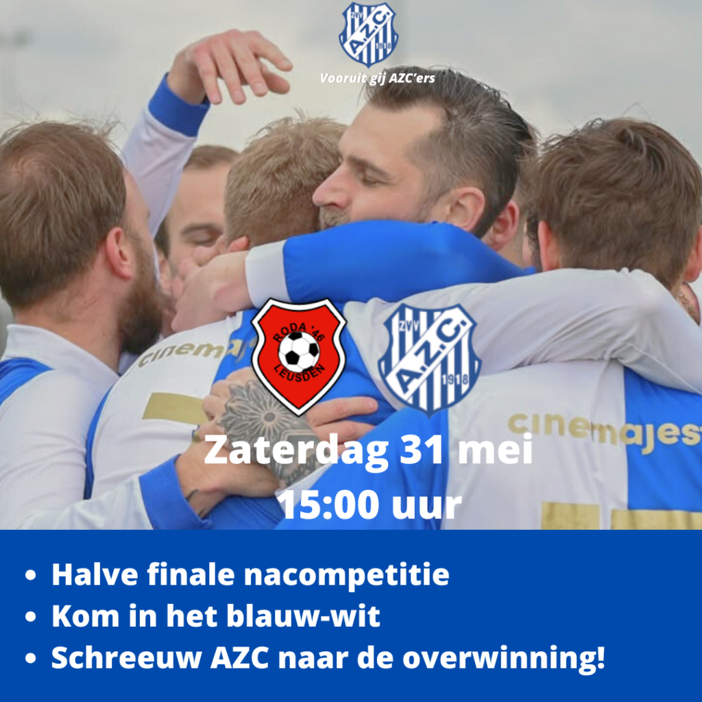 AZC zaterdag naar Leusden voor halve finale nacompetitie - AZC Zutphen